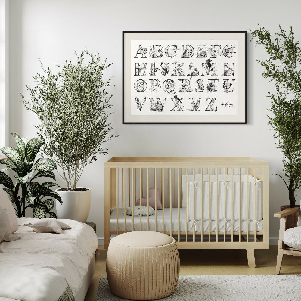 Australian Alphabet Art Print | A-Z Fine Art Poster