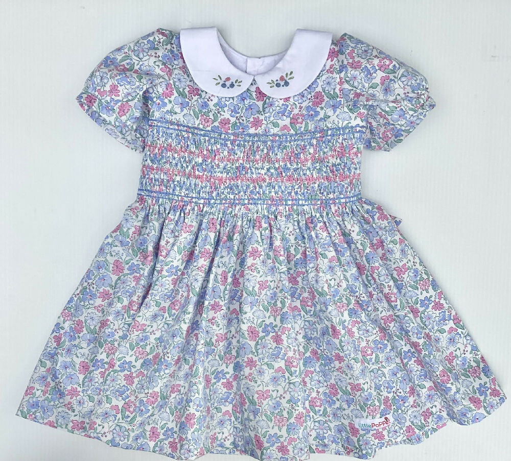 Hand Embroidered Smocked Libby Dress