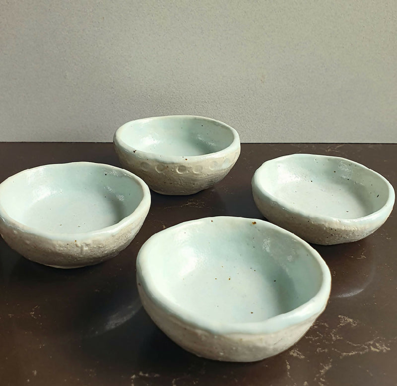 Small Ceramic Condiment Dish - Trinket Dish - Set of Two