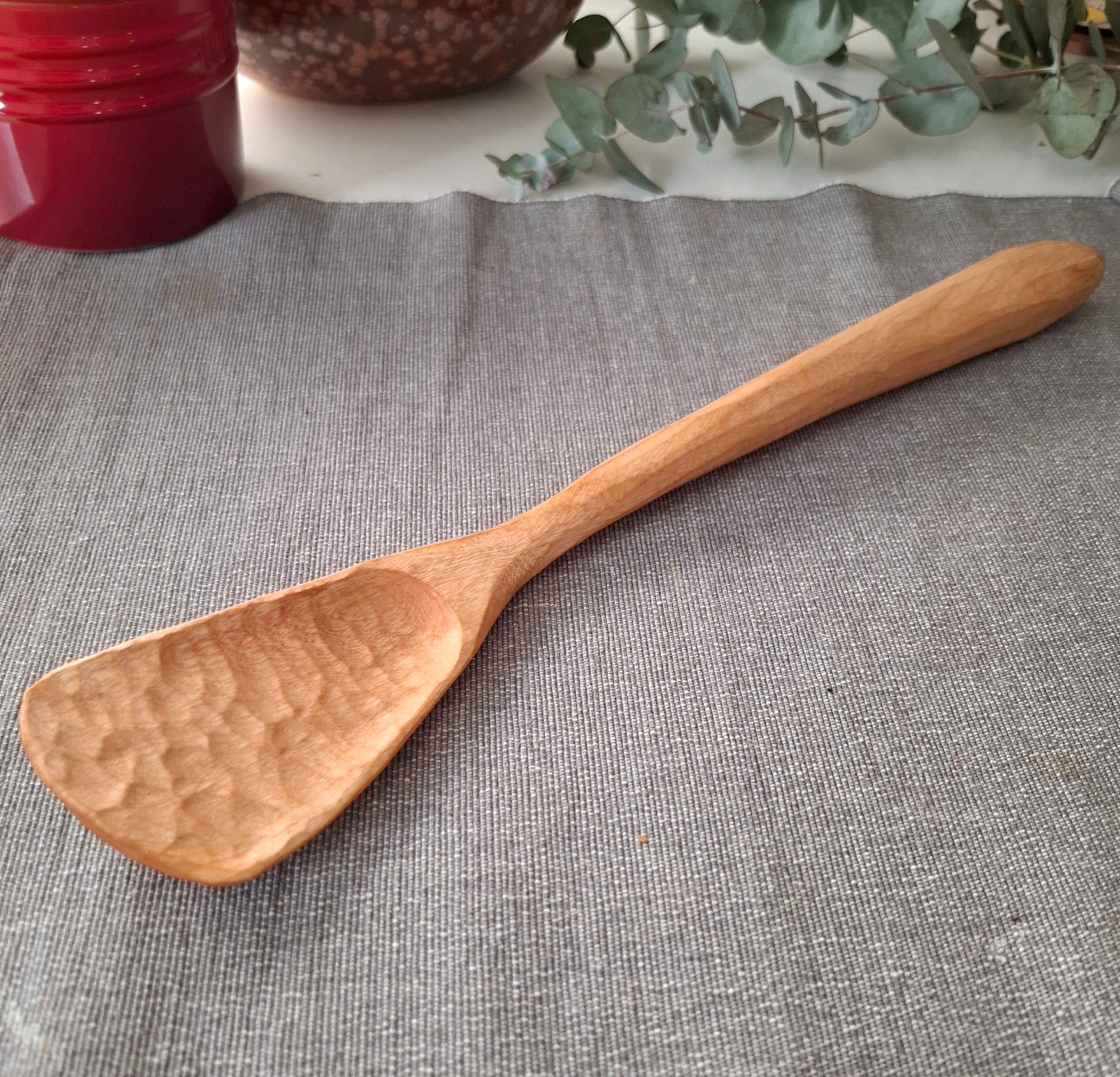 Hand carved spatula | Hand Carved Jacaranda Timber Spatula