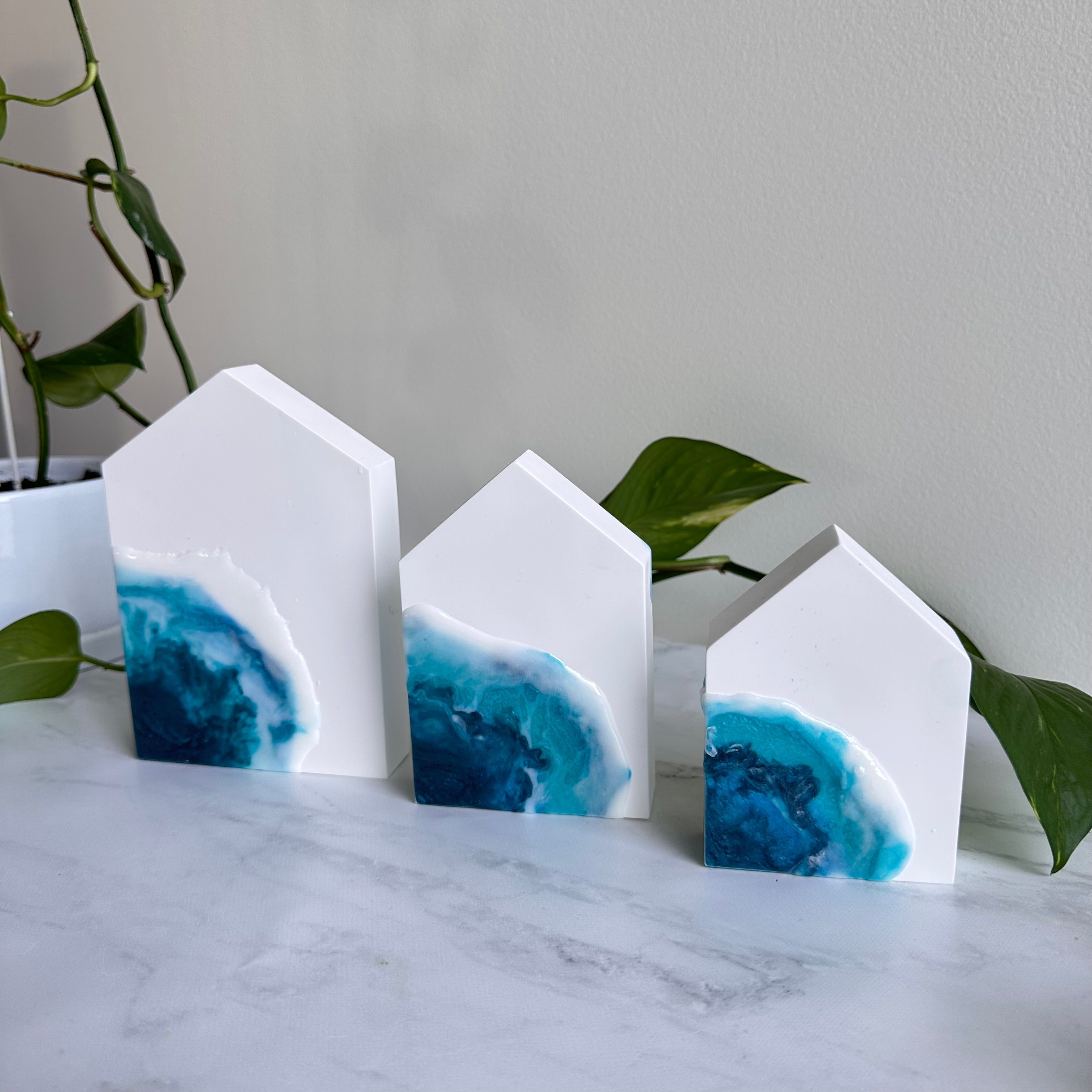 Ocean-inspired Eco-friendly resin & Resin Houses