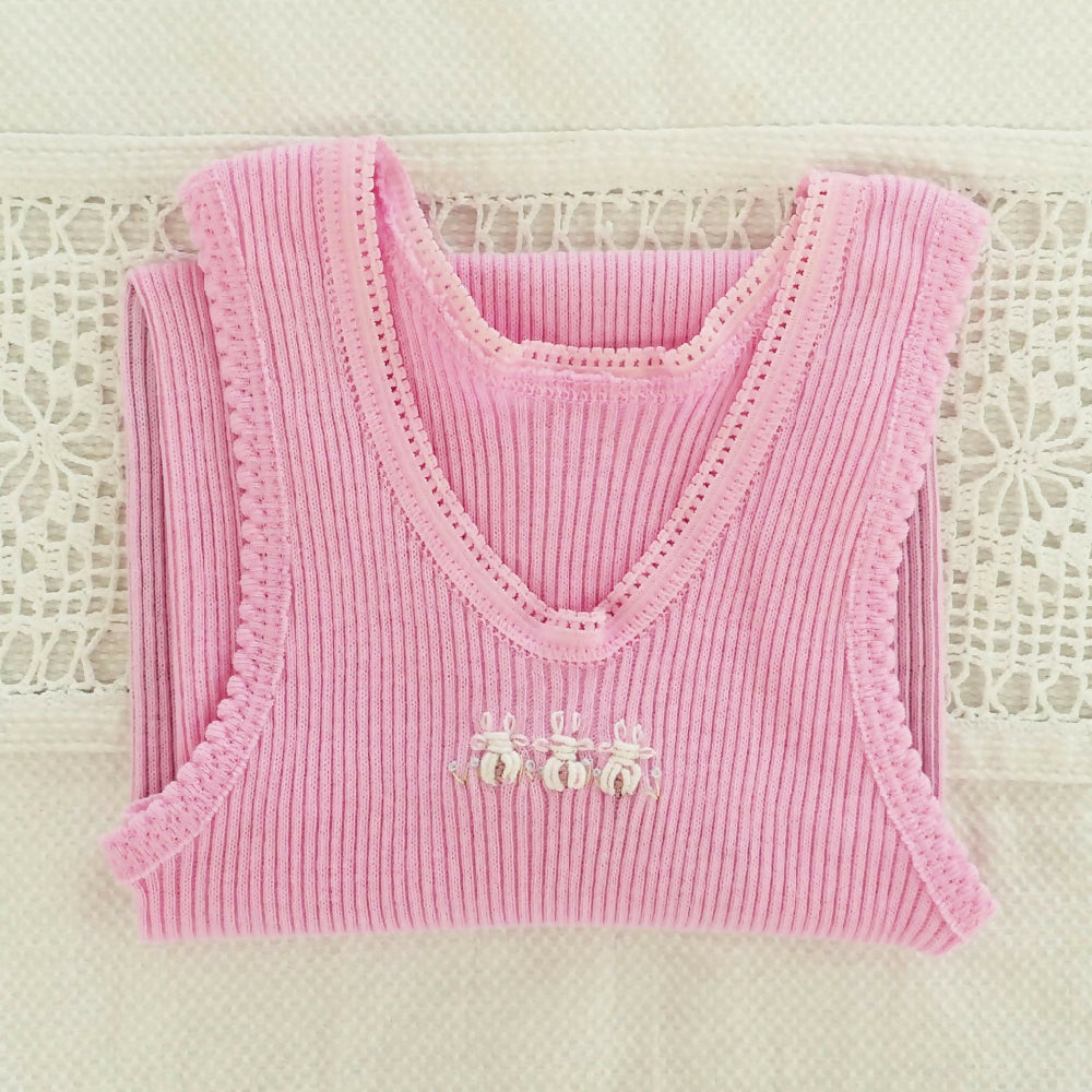 Singlets, hand embroidered for babies. Free post.