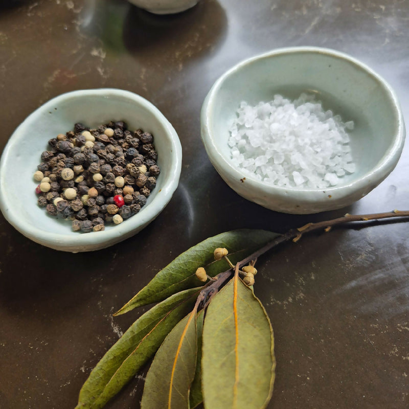 Small Ceramic Condiment Dish - Trinket Dish - Set of Two
