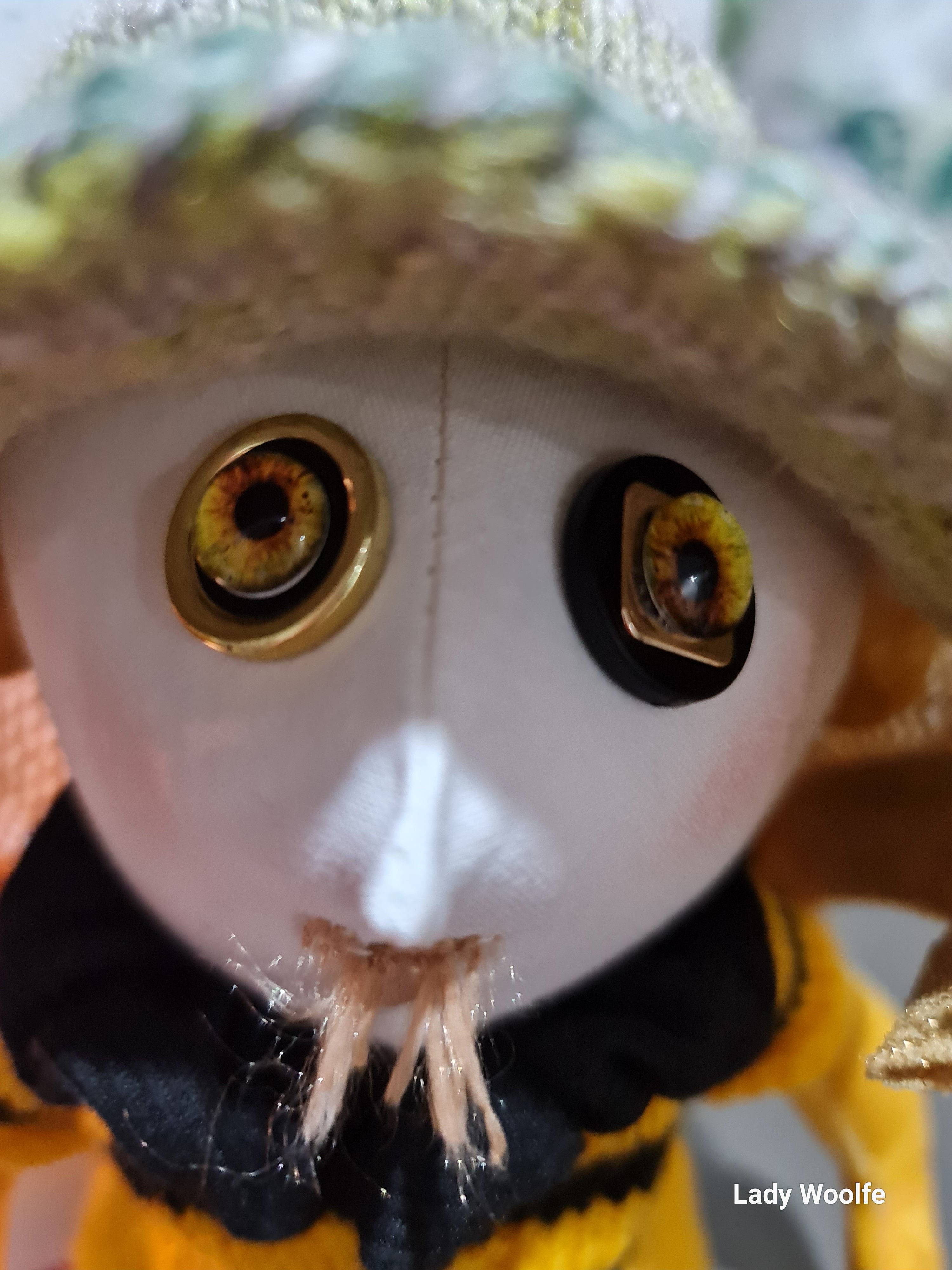 Handmade Art Doll - Buzz the Beekeeper