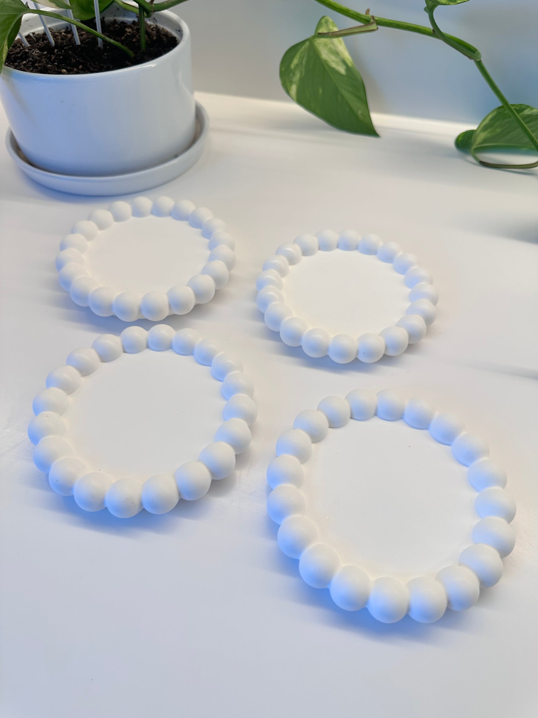 Eco-friendly resin Bubble Coasters | Set of 4
