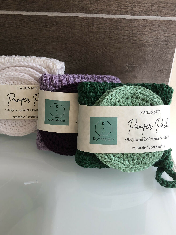 Spa Pamper Pack | 1x Reusable Wash Cloth | 3 x Facial Rounds