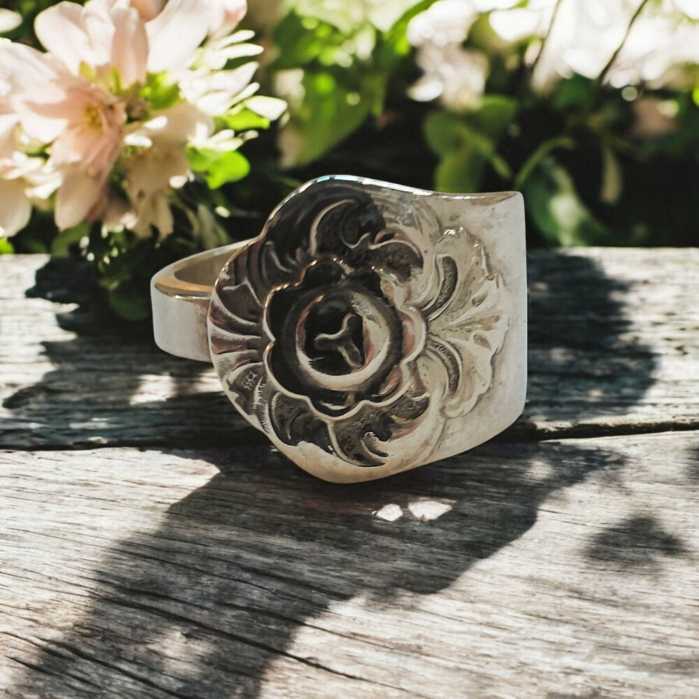 Vintage Norwegian Silver ring - Dovre Pattern