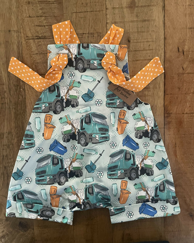 Garbage Trucks Overalls/Rompers