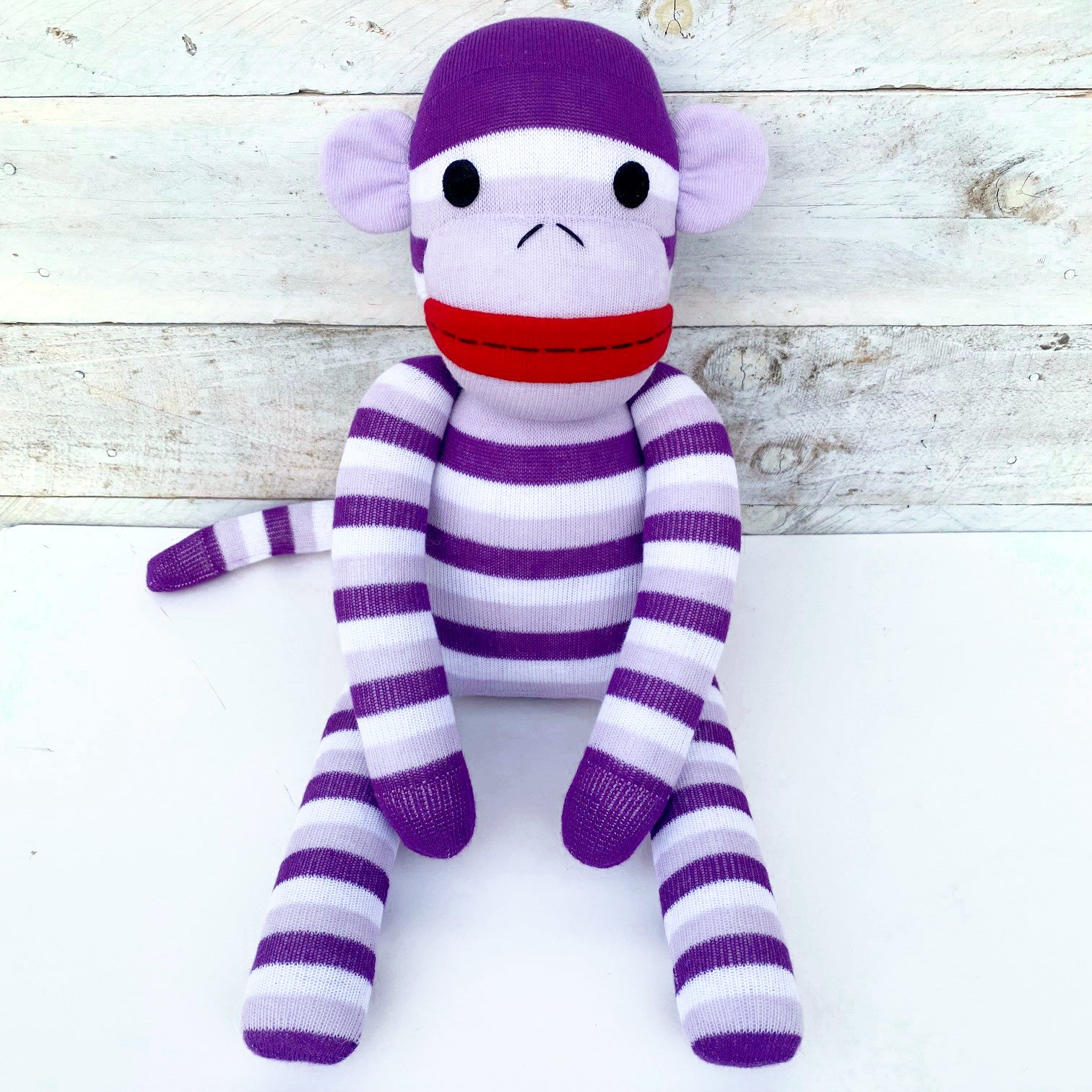 Violet the Sock Monkey - MADE TO ORDER soft toy