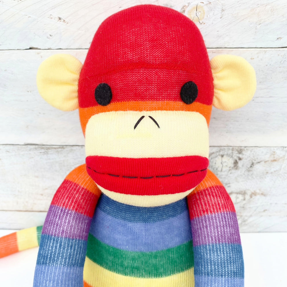 Winston the Sock Monkey - MADE TO ORDER soft toy