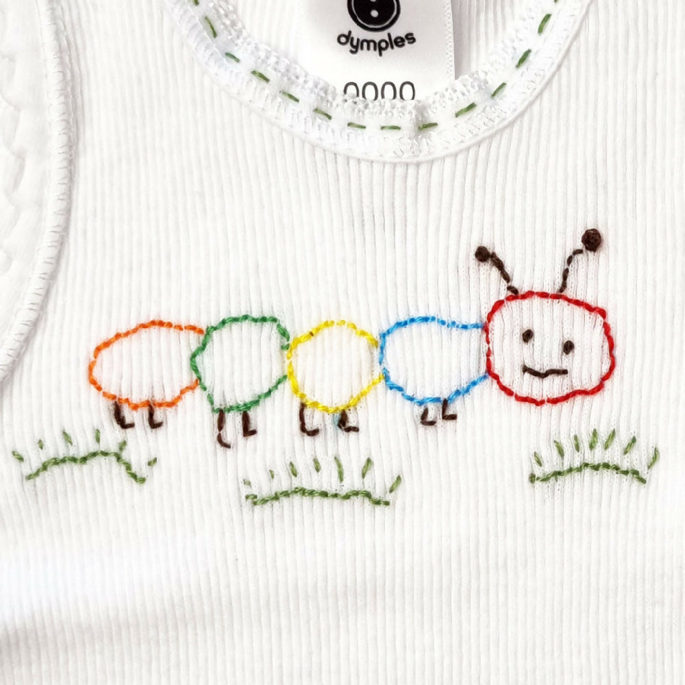 Baby Singlets with Embroidery and Smocking - Gender Neutral - FREE POS