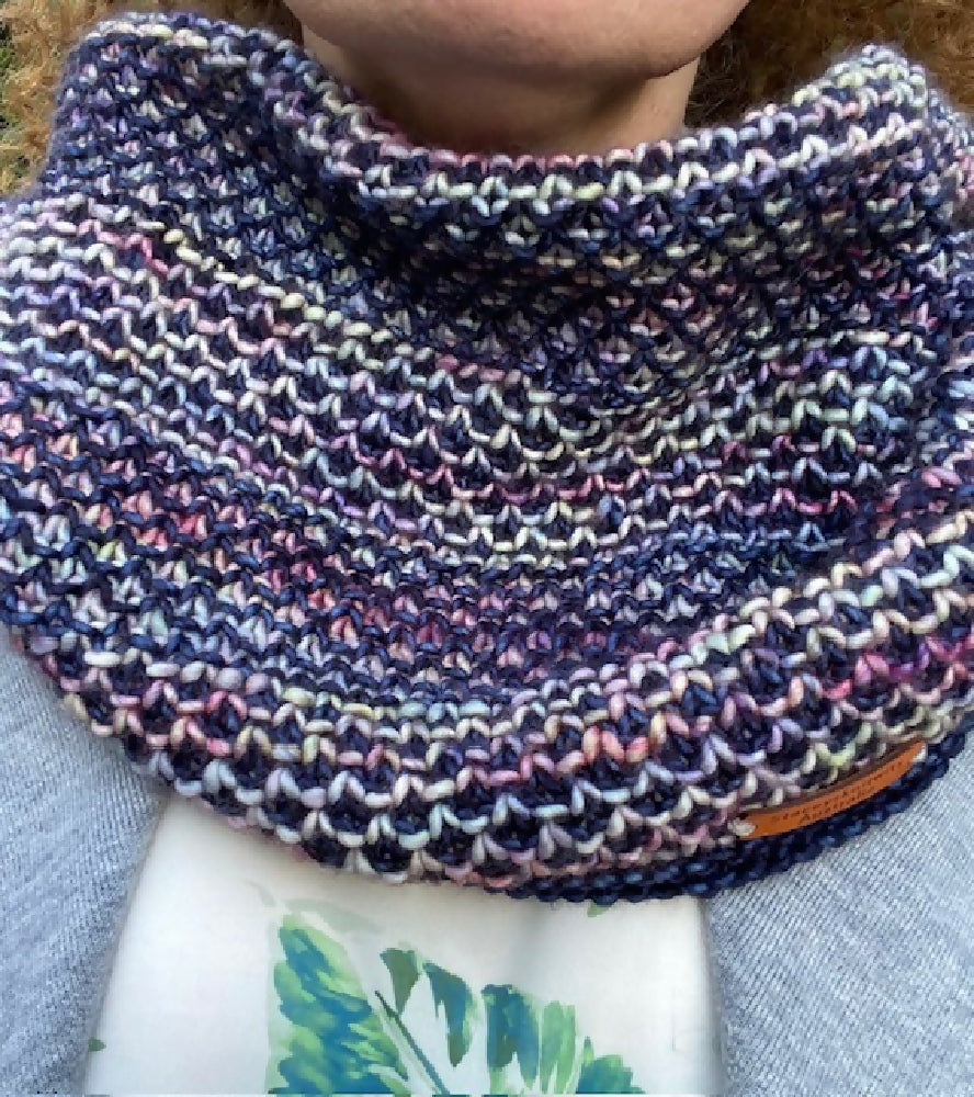 DOWNLOAD - Knitting Pattern Cowl, Infinity Cowl Scarf