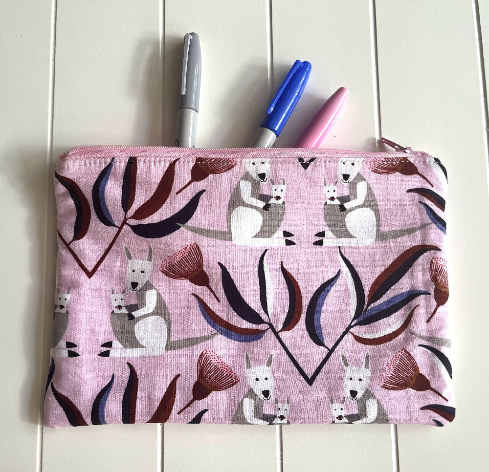 Kangaroos pencil case