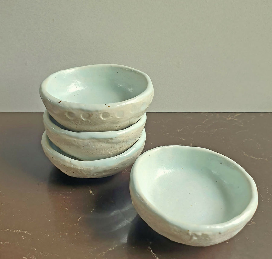 Small Ceramic Condiment Dish - Trinket Dish - Set of Two