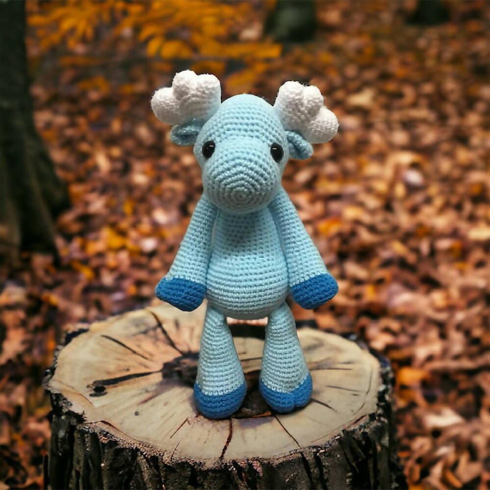 Crochet Monkey / Moose / Panda / Pig / Rhino / Tiger